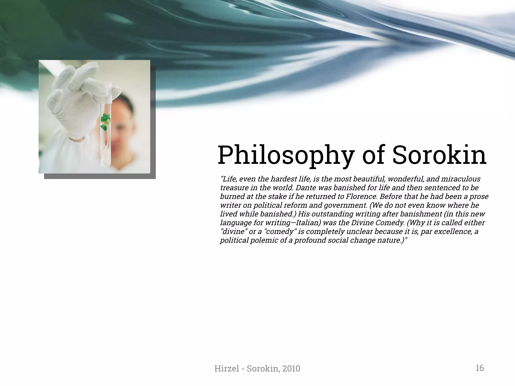 Hirzel - Political theory of Sorokin | PPT