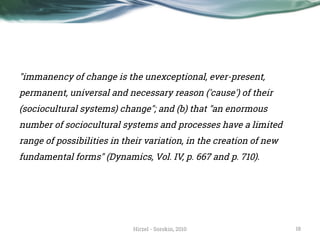 Hirzel - Political theory of Sorokin | PDF