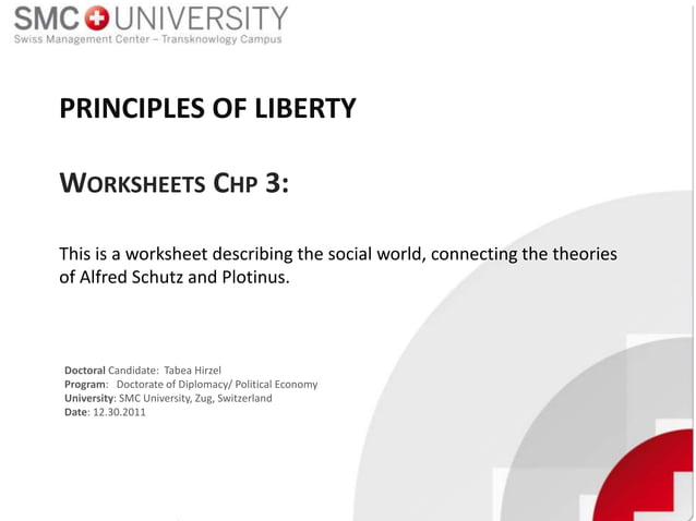 Principles of Liberty: Worksheet Chp. 3 (Hirzel, 2015) | PPTX
