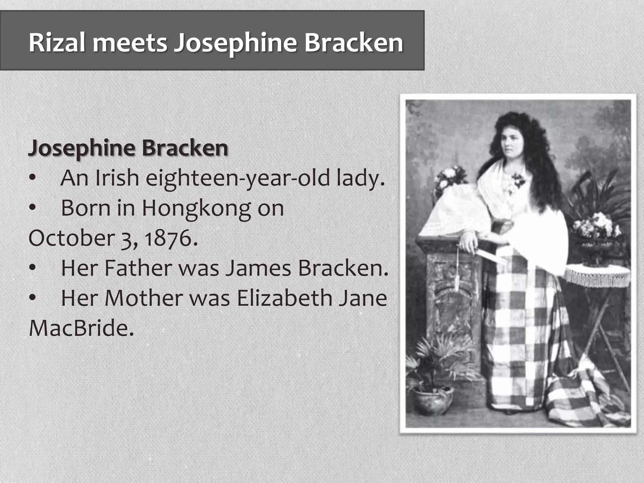 His entrapment his exile and love with Josephine Bracken | PPTX