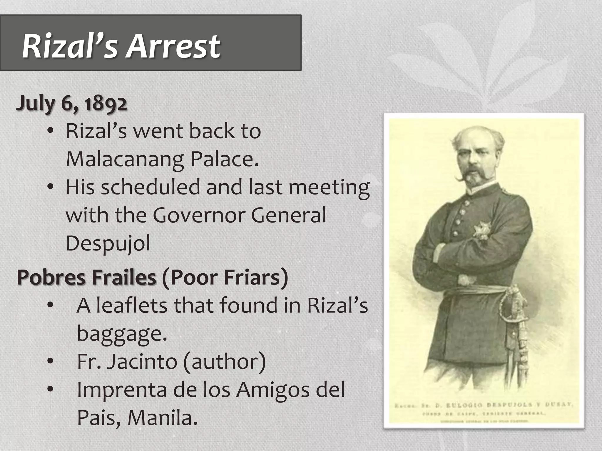 His entrapment his exile and love with Josephine Bracken | PPTX