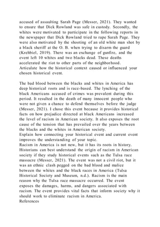 HIS 100 Module Two Activity Template Primary and Secondary Source | DOCX