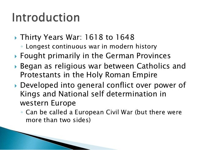 His 101 ch 14a thirty years war
