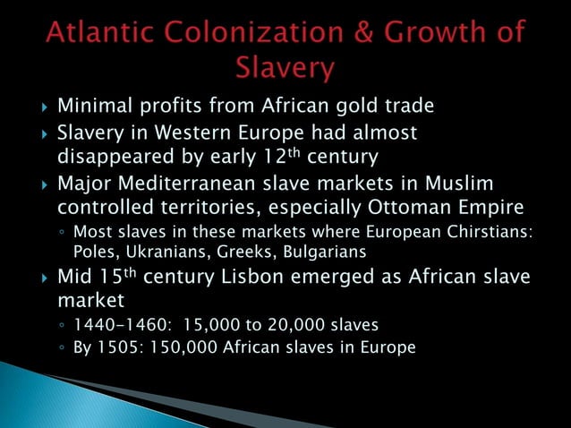 His 101 chapter 11 - commerce, conquest, colonization | PPT