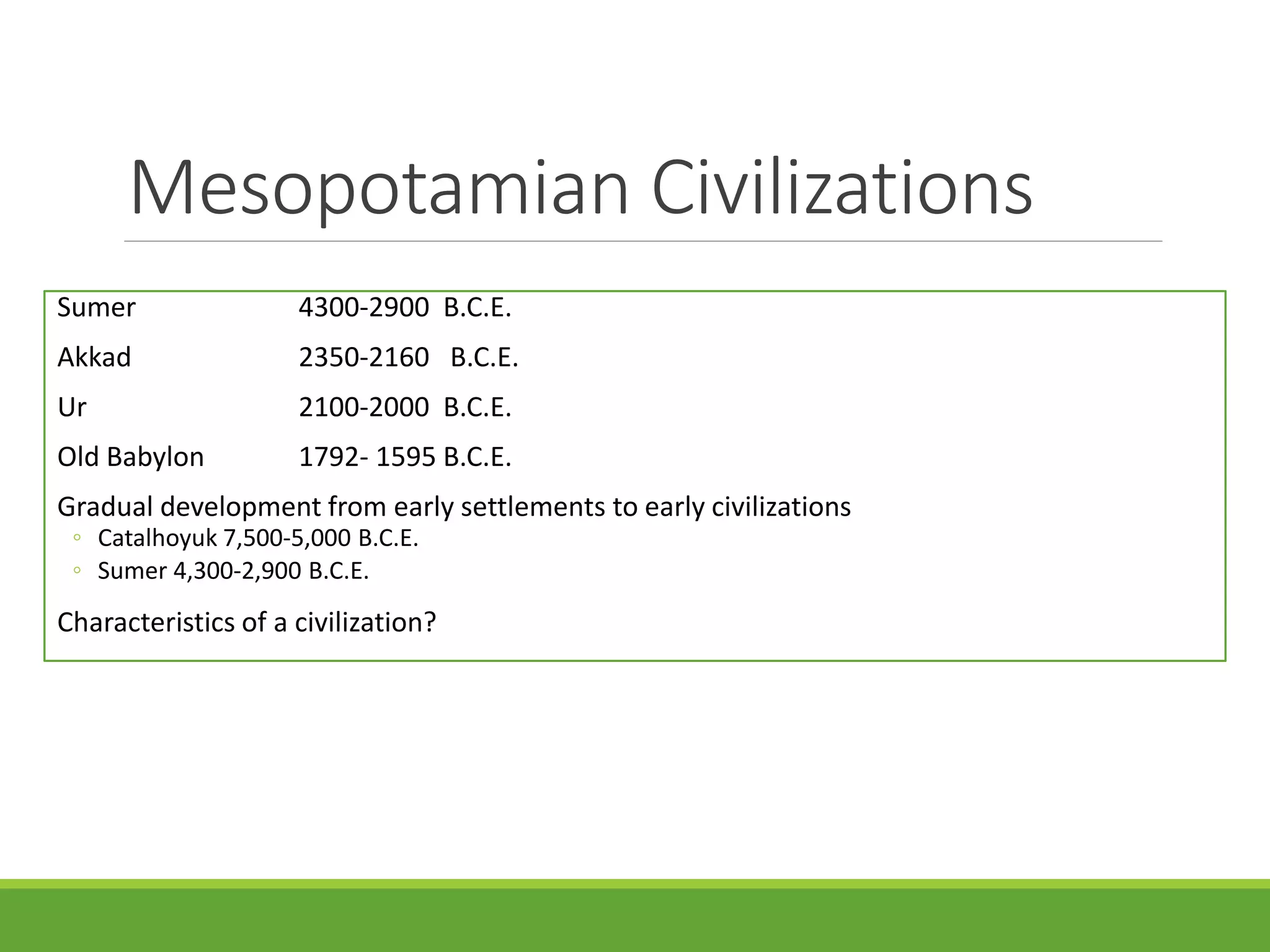 His 101 chapter 1 ancient near east | PPTX | Geography | Science