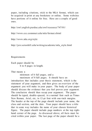 HIS 101 Research Paper AssignmentAssignmentYour resear | DOCX