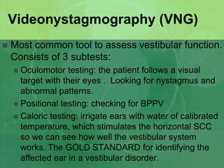 His 120 vestibular disorders | PPTX