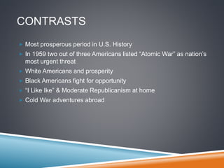 His 122 ch 26 affluence and anxiety in the 1950's | PPTX