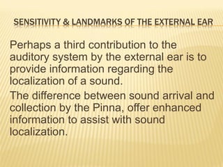 HIS 125 Auditory Sensitivity and Landmarks of the External Ear | PDF