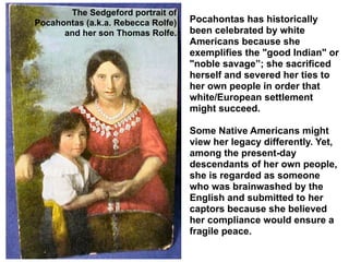 HIS 2213 LU6 Were Pocahontas and John Smith Lovers? | PPT