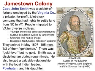 HIS 2213 LU6 Were Pocahontas and John Smith Lovers? | PPT
