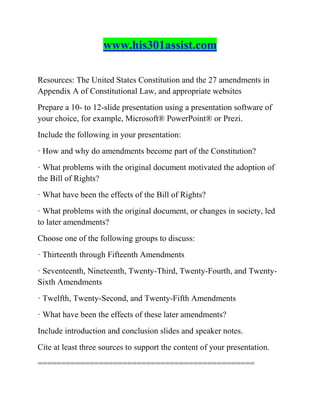 HIS 301 ASSIST Introduction Education--his301assist.com