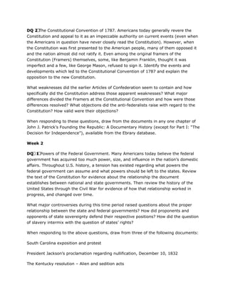 His 303 entire course the american constitution new coursework | PDF