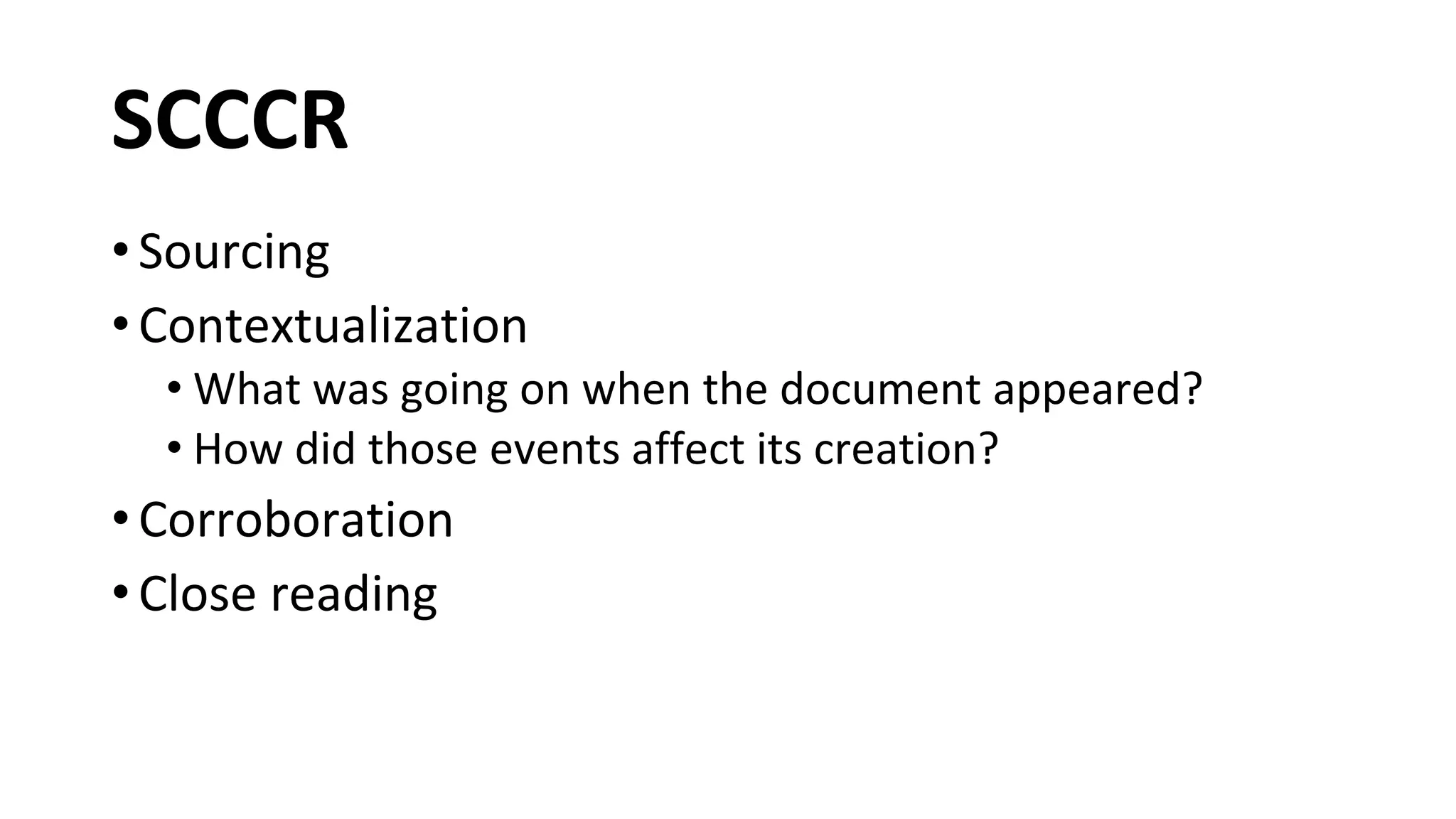 Thinking About Your Sources | PPTX