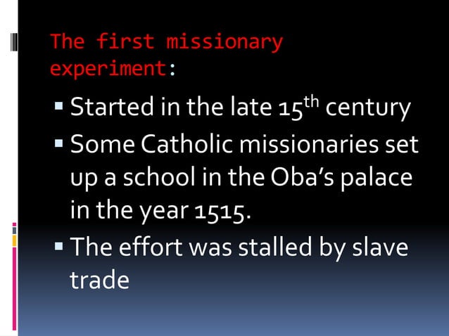 History of Christian Mission Education in Nigeria | PPTX | Christianity ...