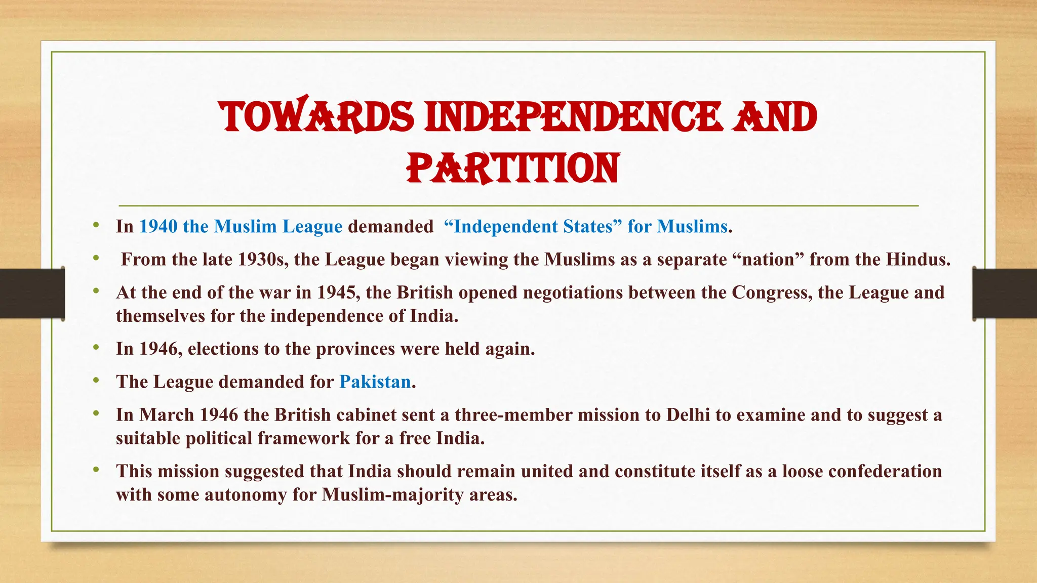 The making of national movement : 1870s to 1947 | PPTX