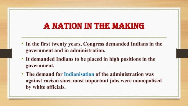 The making of national movement : 1870s to 1947 | PPTX