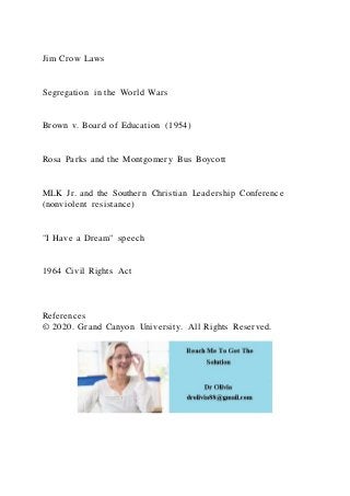 HIS Civil Rights Movement MatrixDirections complet | PDF