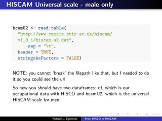 Using HISCO and HISCAM to code and analyze occupations | PDF