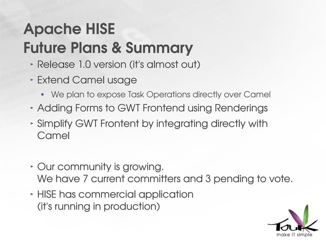 Apache HISE + Apache Camel | ODP | Cloud Computing | Internet