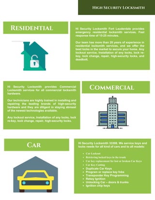 Hi security locksmith | PDF