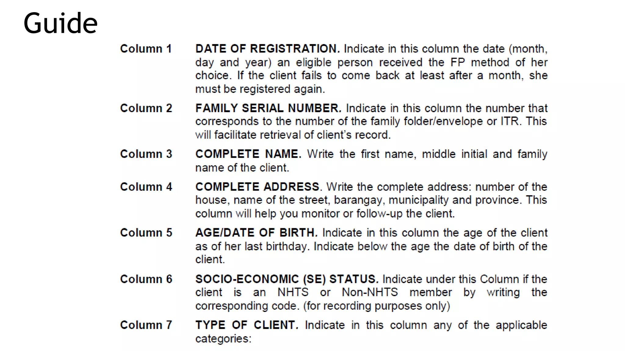 HIS, FHSIS process & forms, DQC process and Tools - Copy.pptx