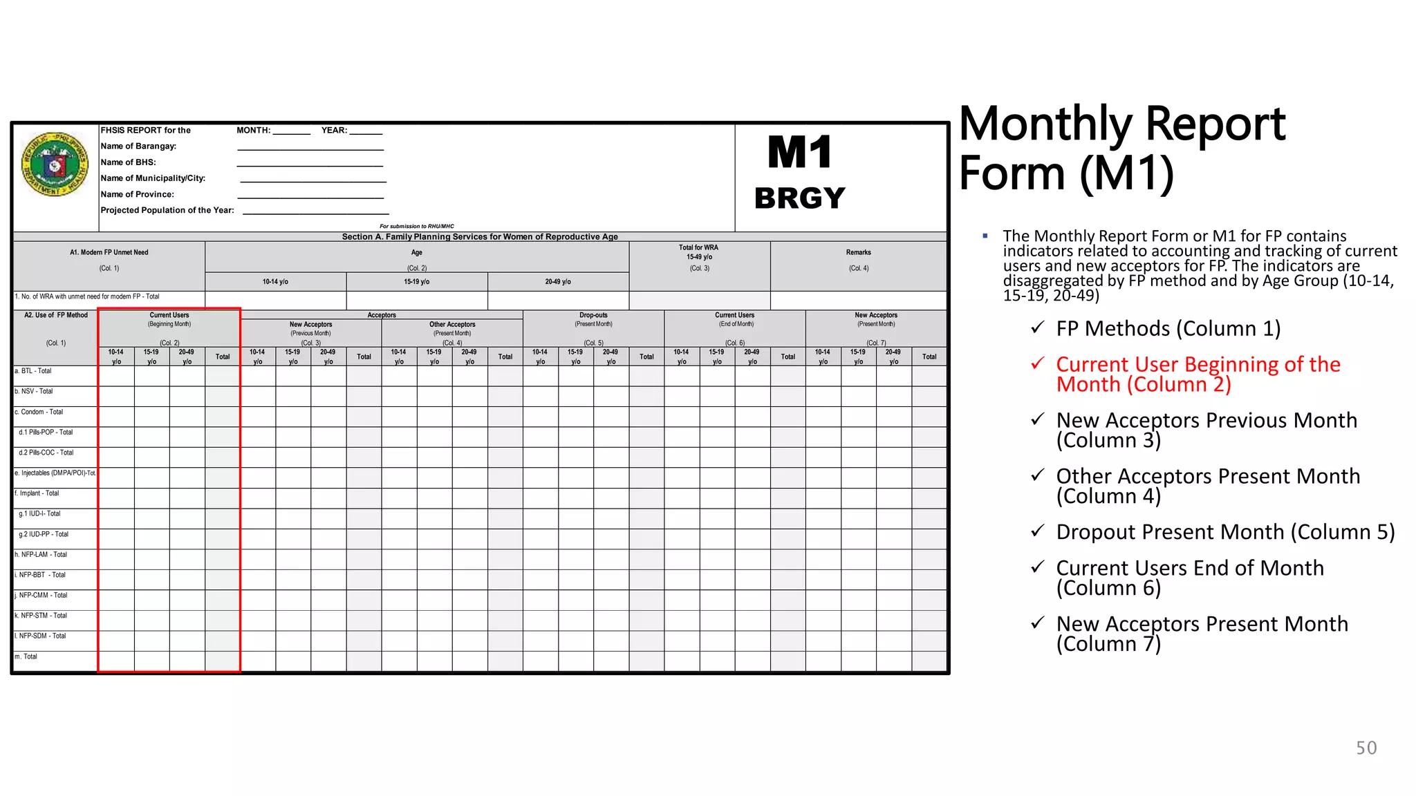 HIS, FHSIS process & forms, DQC process and Tools - Copy.pptx