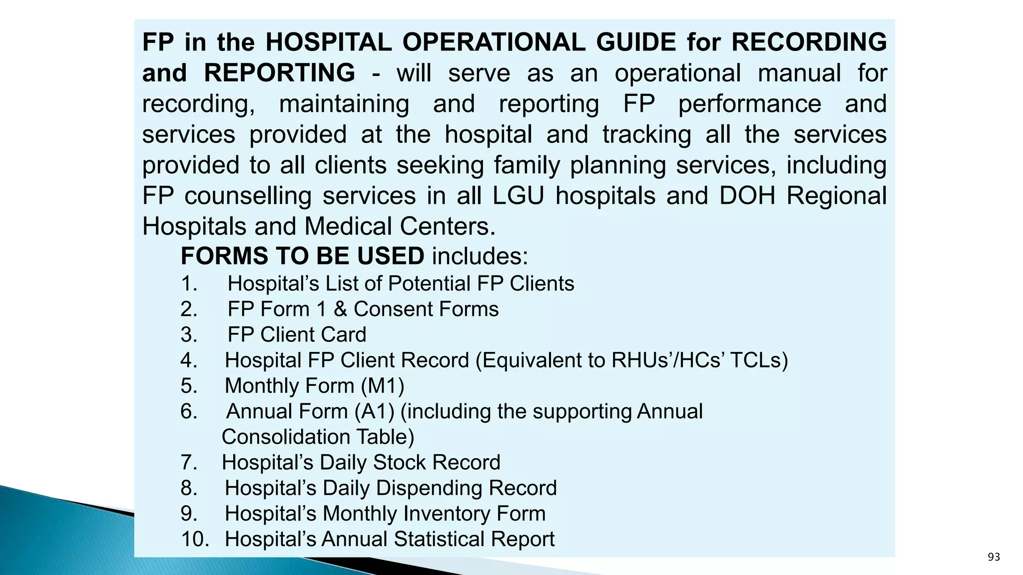 HIS, FHSIS process & forms, DQC process and Tools - Copy.pptx