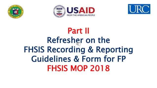 HIS, FHSIS process & forms, DQC process and Tools - Copy.pptx ...