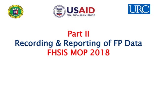 HIS, FHSIS process & forms, DQC process and Tools - Copy.pptx ...