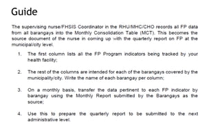 HIS, FHSIS process & forms, DQC process and Tools - Copy.pptx