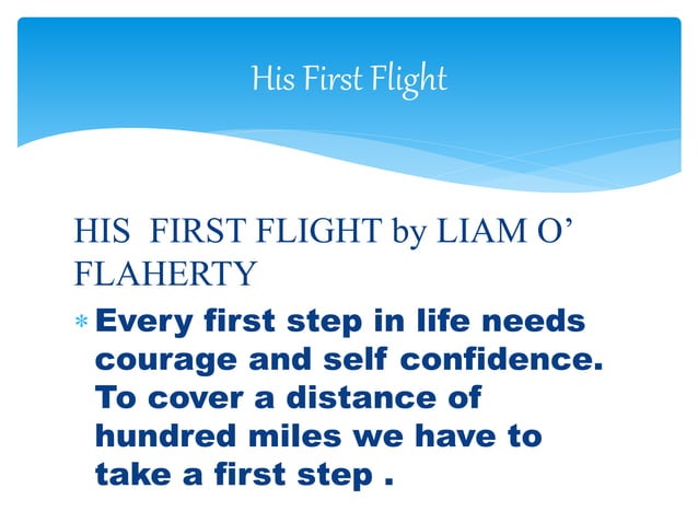 His first flight | PPTX | Birds | Pets