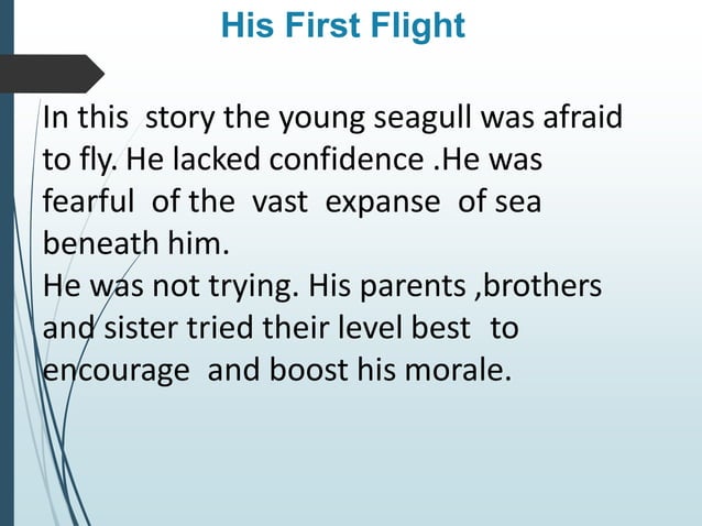 His first flight Class X | PPTX | Air Travel | Travel Type