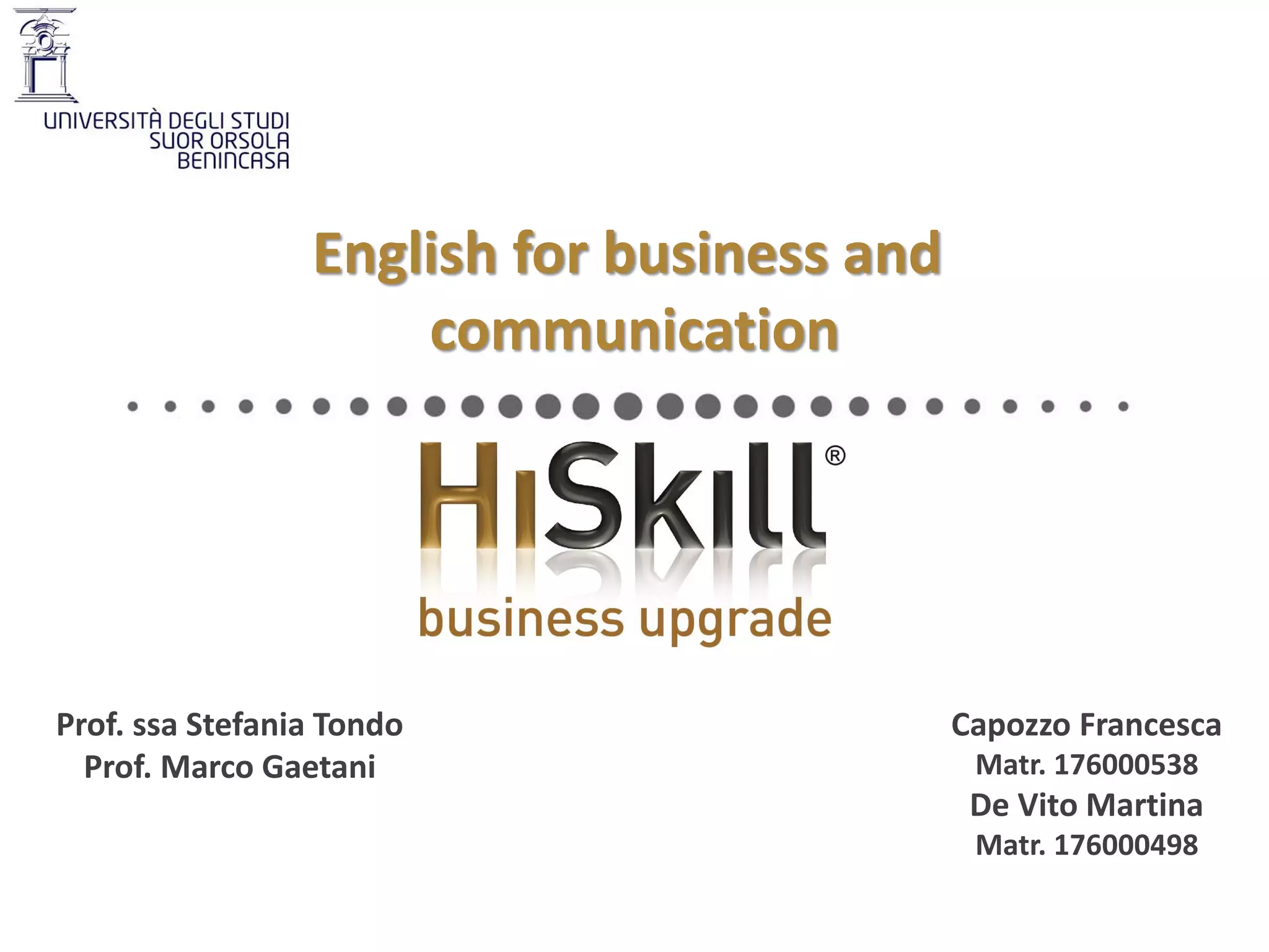 case study: HiSkill | PPT