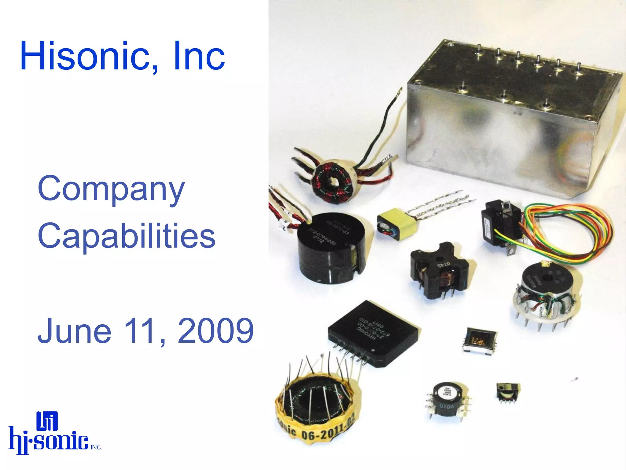 Hisonic Company Capabilities | PPT