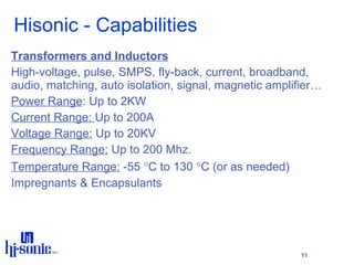 Hisonic Company Capabilities | PPT