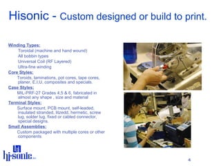 Hisonic Company Capabilities | PPT
