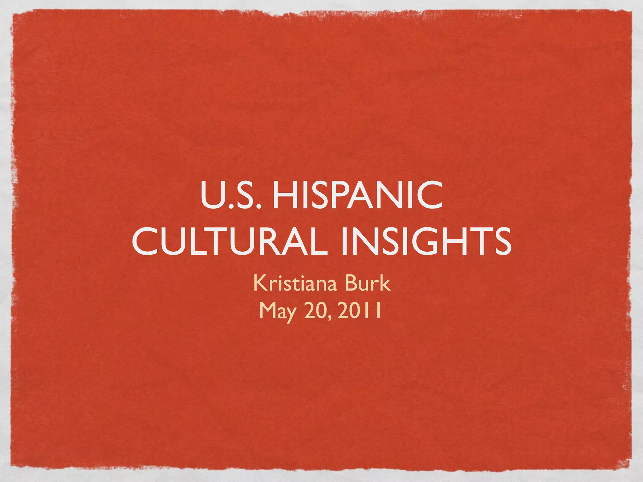 My Country, My Culture, My Heritage: U.S. Hispanic Cultural Insights ...