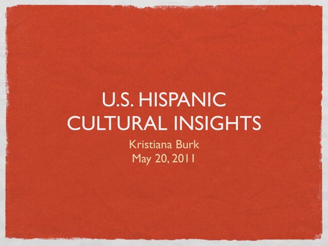 My Country, My Culture, My Heritage: U.S. Hispanic Cultural Insights ...