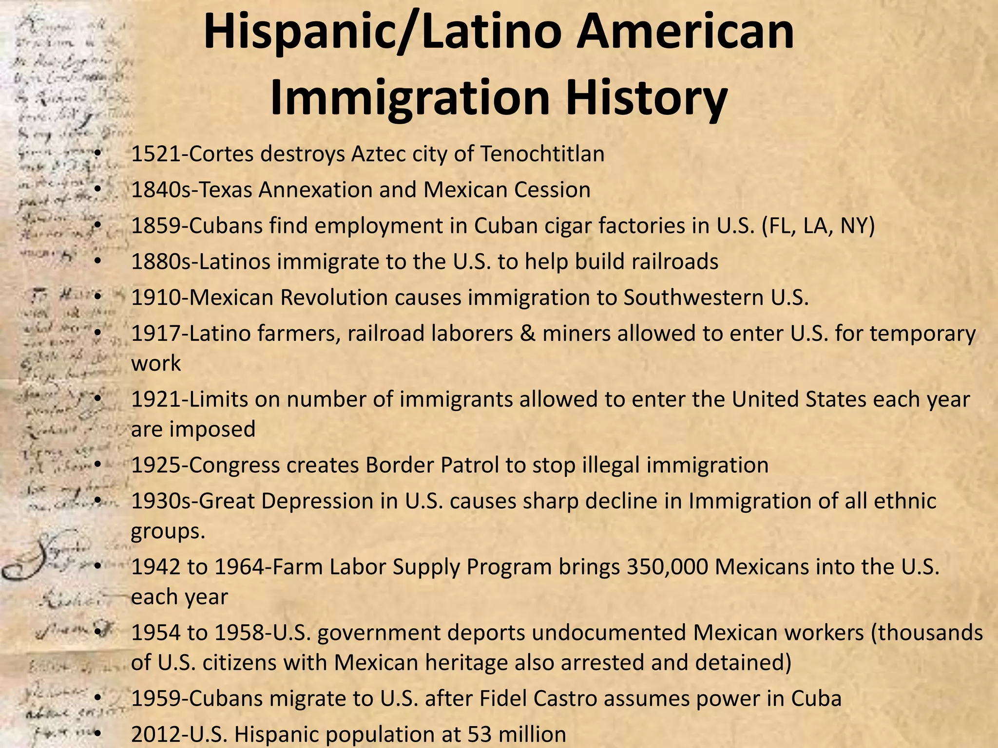 Hispanic/Latino Genealogy | PPTX