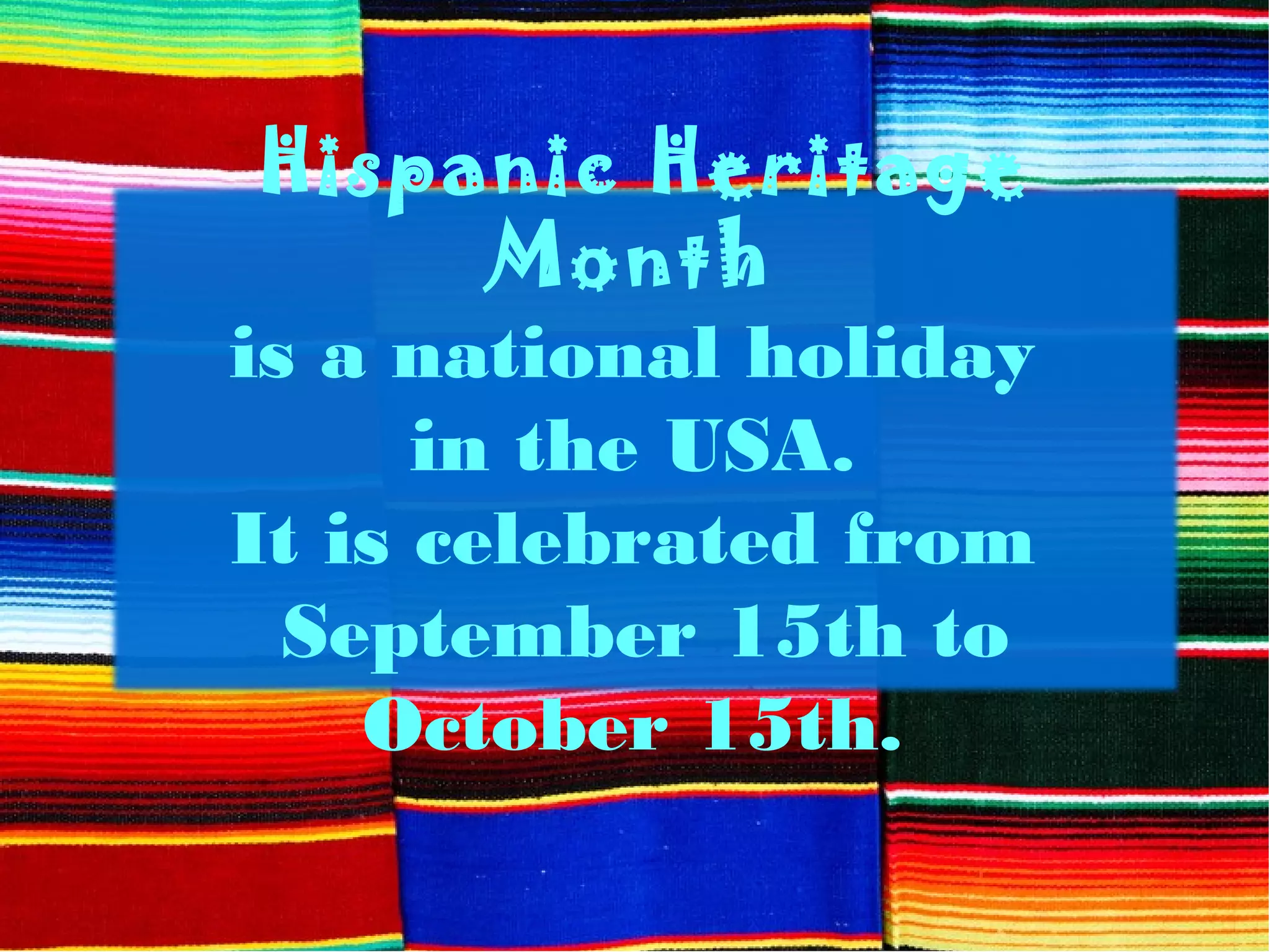 Hispanic Heritage Month | PPT