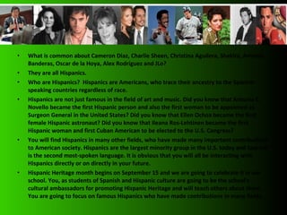 Hispanic Heritage Month | PPT