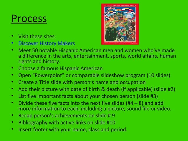 Hispanic Heritage Webquest | PPT | Education