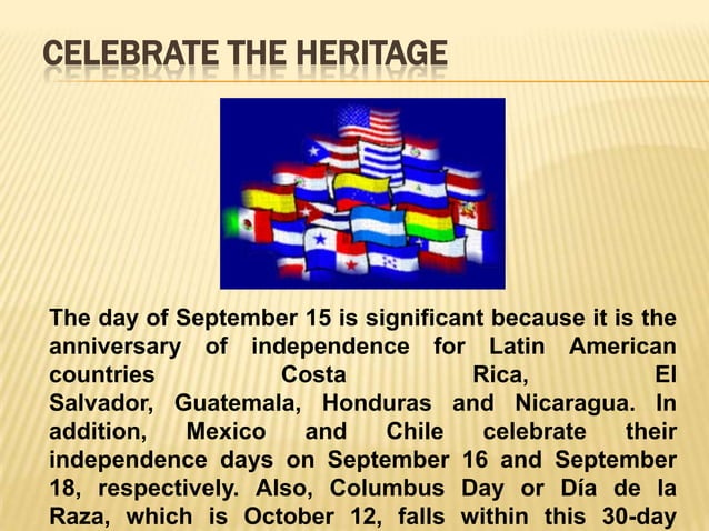 Hispanic Heritage Month | PPTX