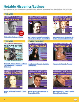 Hispanic Heritage Month Spanish Class Activities: Class Guide for ...