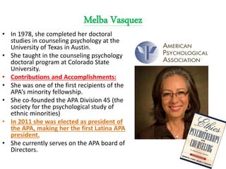 Hispanic Heritage month psychologists | PPTX