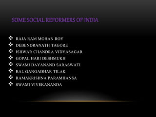 Socio Religious Reforms Movement in the 19th Century | PPTX