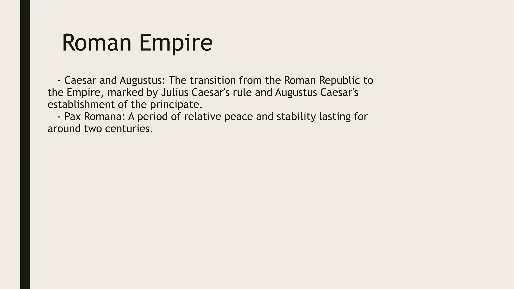 Roman Civilization | PPTX