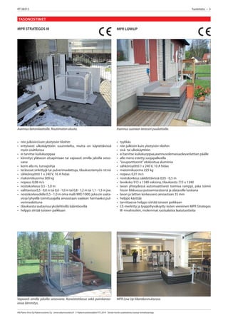 Hissipörssi Yhtiöt Oy, tasonostin ja porrashissi RT-kortti suunnittelua varten | PDF