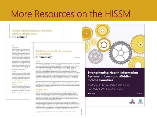 MEASURE Evaluation’s Health Information System Strengthening Model | PPTX